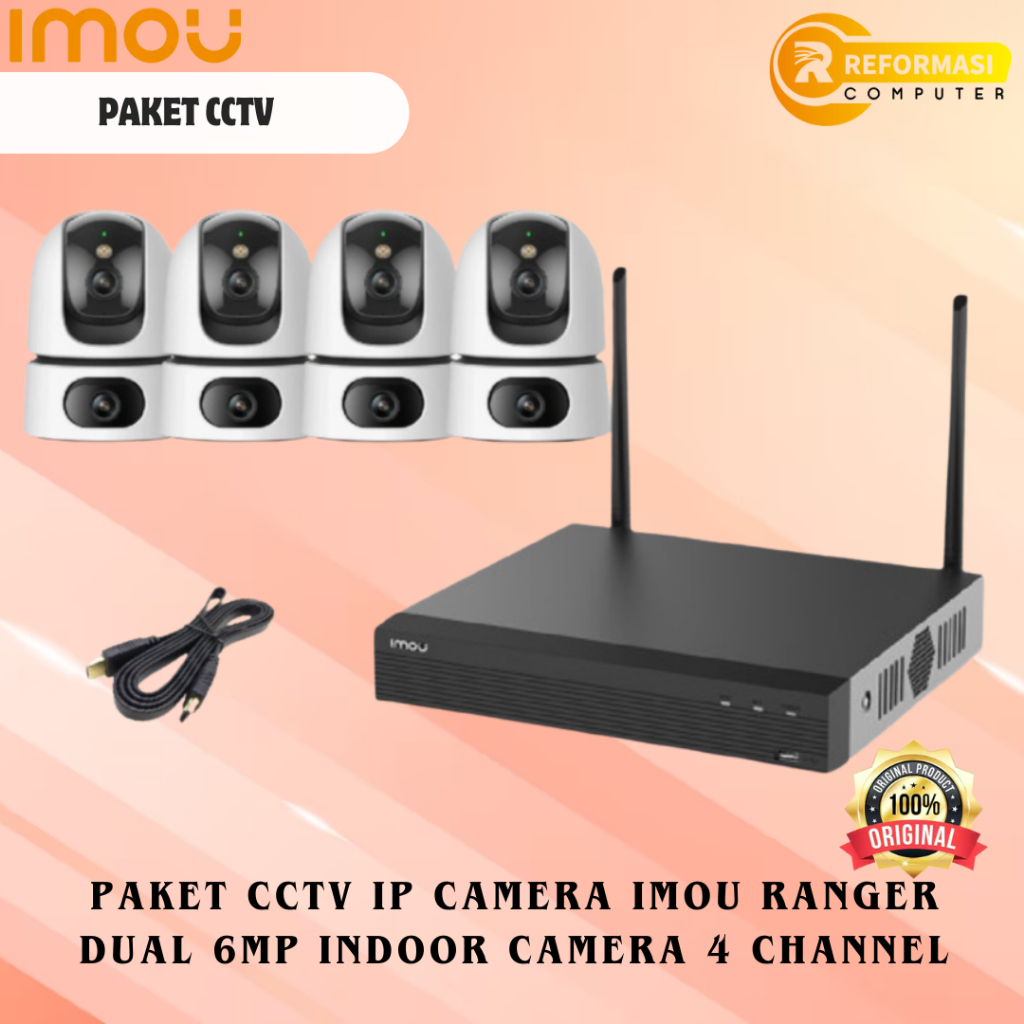 Jual IMOU PAKET CCTV IP CAMERA IMOU IPC-S2XP6M0WED RANGER DUAL 6MP ...