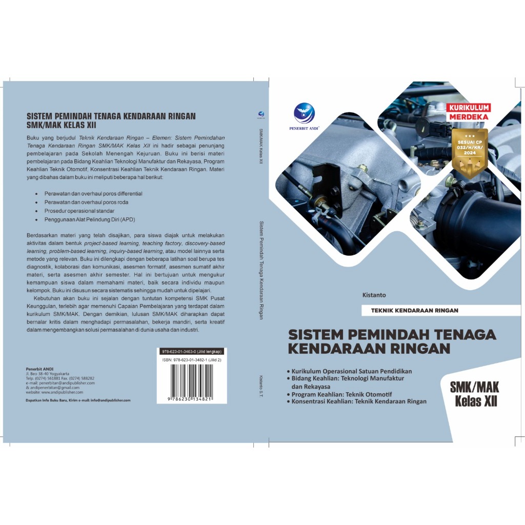 Jual Teknik Kendaraan Ringan Elemen Sistem Pemindah Tenaga Kendaraan