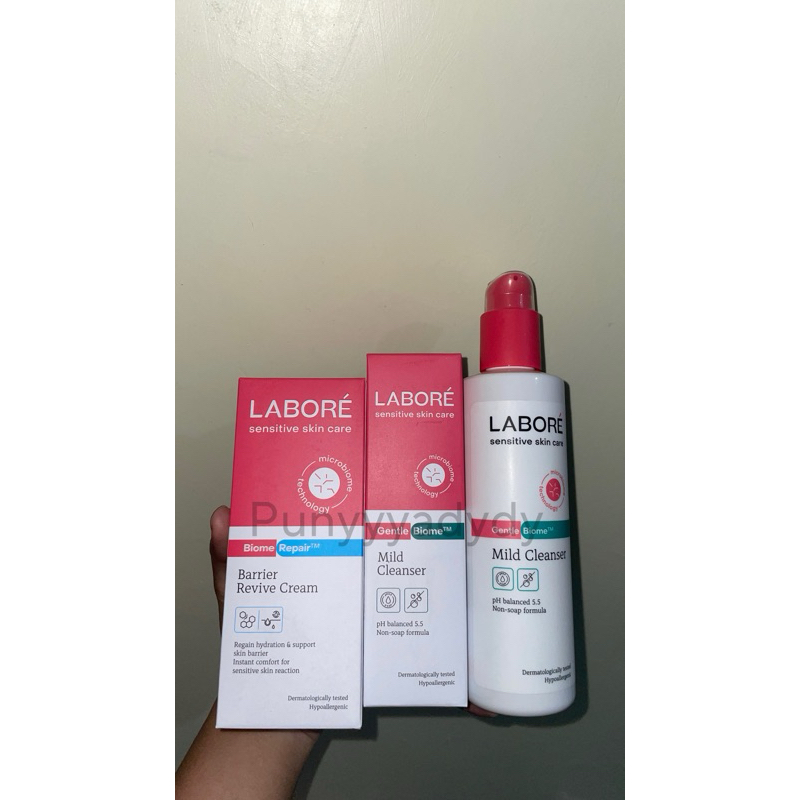 Jual Labore moisturizer barrier cream 50ml mild cleanser 225ml dan ...
