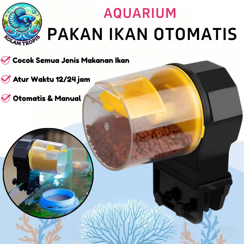 Jual Pakan Ikan Otomatis Tempat Makan Ikan Feeder Ikan Alat Makan Ikan ...