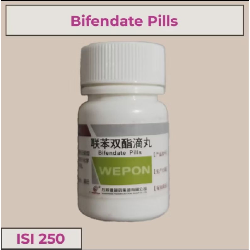 Jual wepon bifendate pills lienpen/Lian fen Shuang zhi 250pills ...
