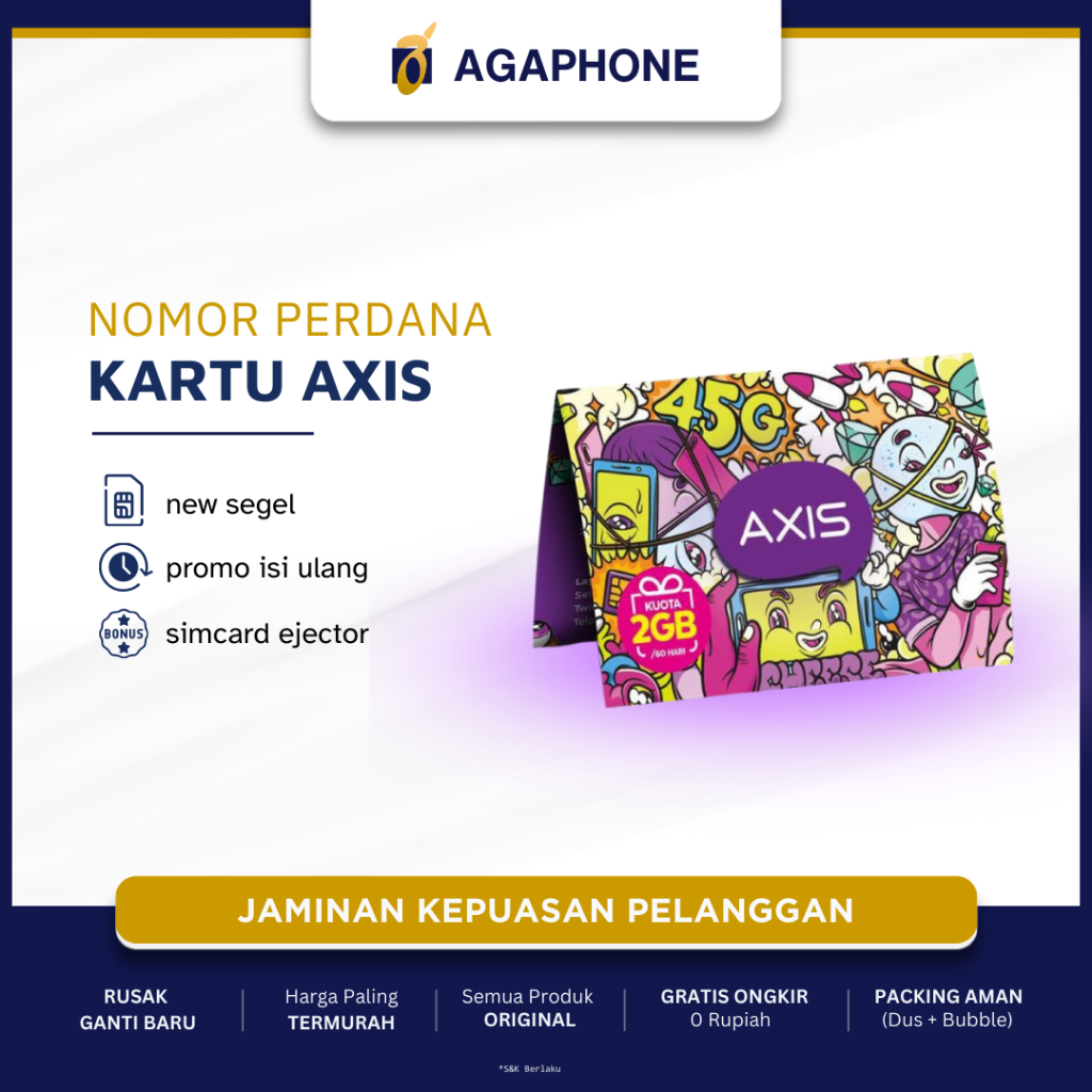 Jual Kartu Perdana Axis Reguler Nasional (SEGEL) | Shopee Indonesia