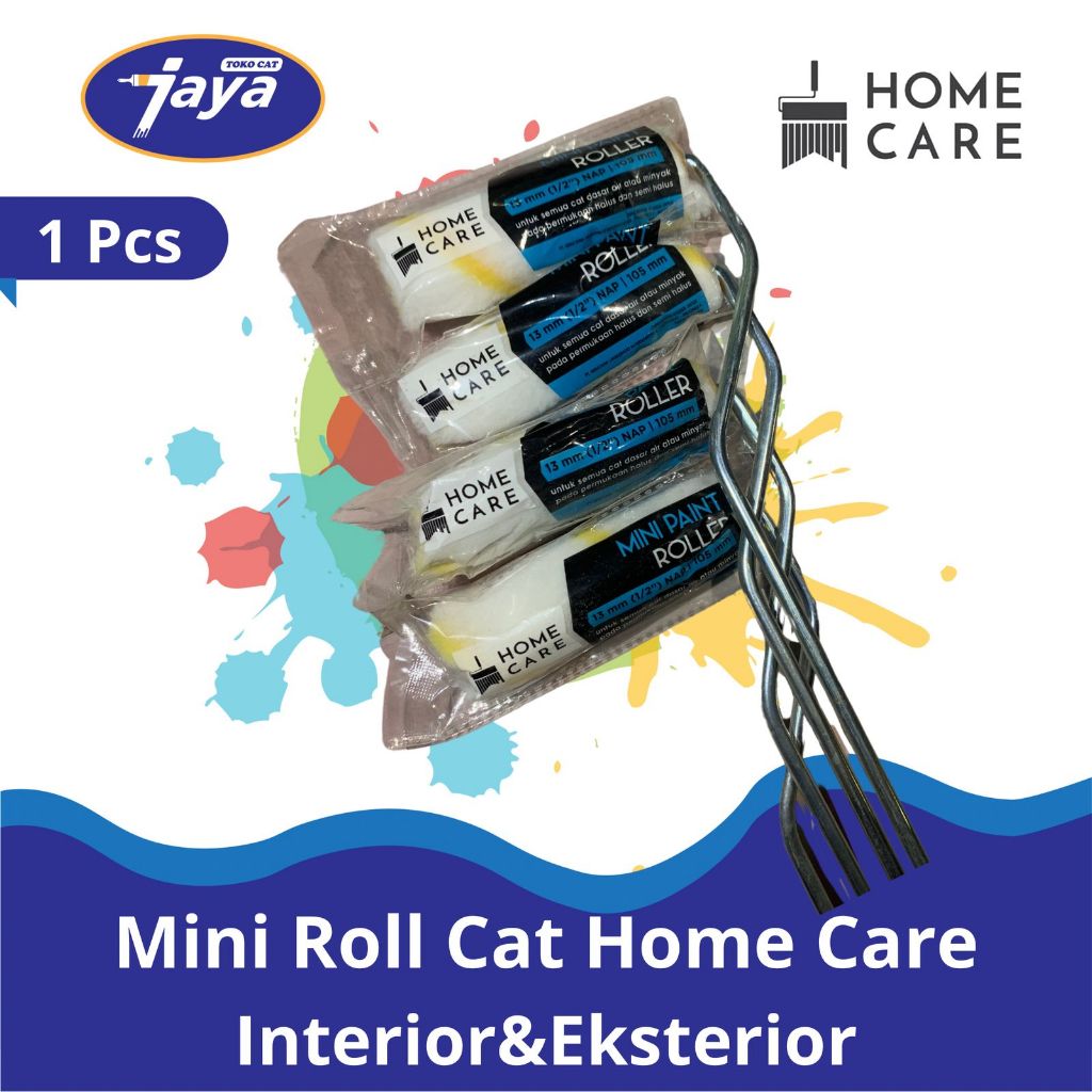Jual Mini Roll Cat Tembok Home Care Ukuran 4" Per Pcs 1 Set Dapat ...