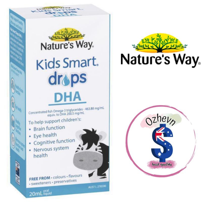 Jual Nature's Way Kids Smart Drops DHA 20ml | Shopee Indonesia