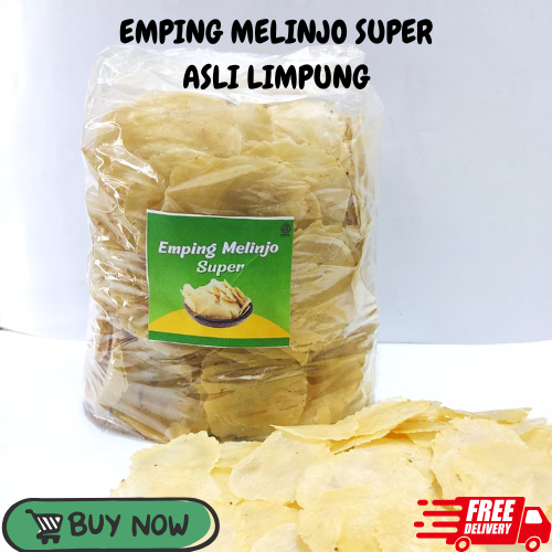 Jual EMPING MELINJO 1 KG SUPER KERING KEMASAN KARDUS ASLI LIMPUNG ...