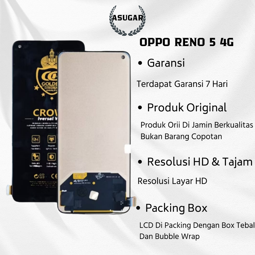 Jual LCD OPPO RENO 5 4G ORIGINAL 100% FULLSET TOUCHSCREEN | Shopee Indonesia