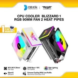 Jual Cpu Cooler Armaggeddon Blizzard 1 Rgb 90mm Fan 2 Heat Pipes ...