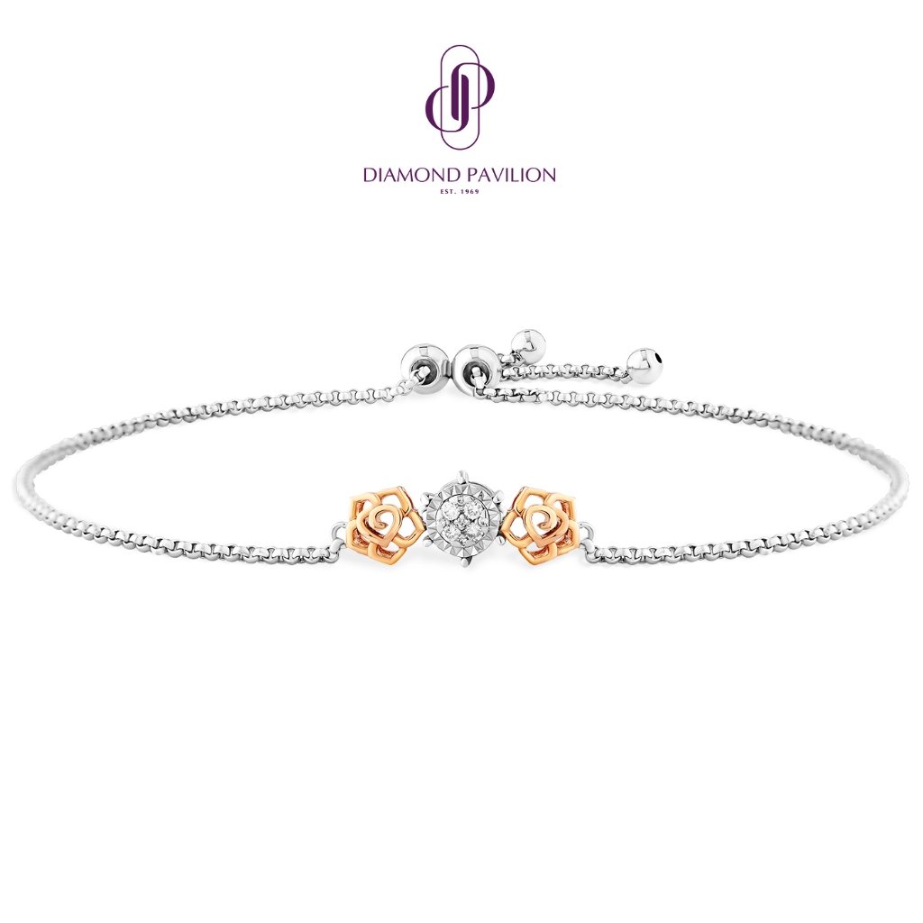 Jual Diamond Pavilion Gelang Emas Batu Berlian Arusa Bracelet | Shopee ...