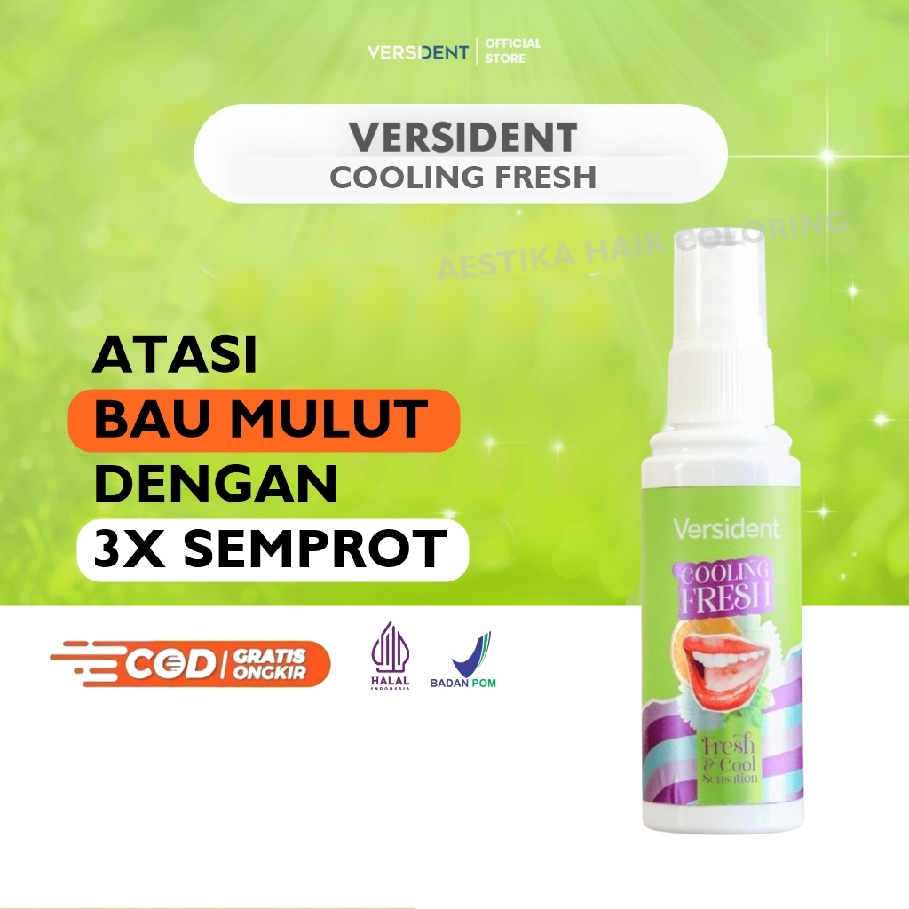 Jual Versident Cooling Fresh Mouth Spray Original - Pengharum Mulut ...