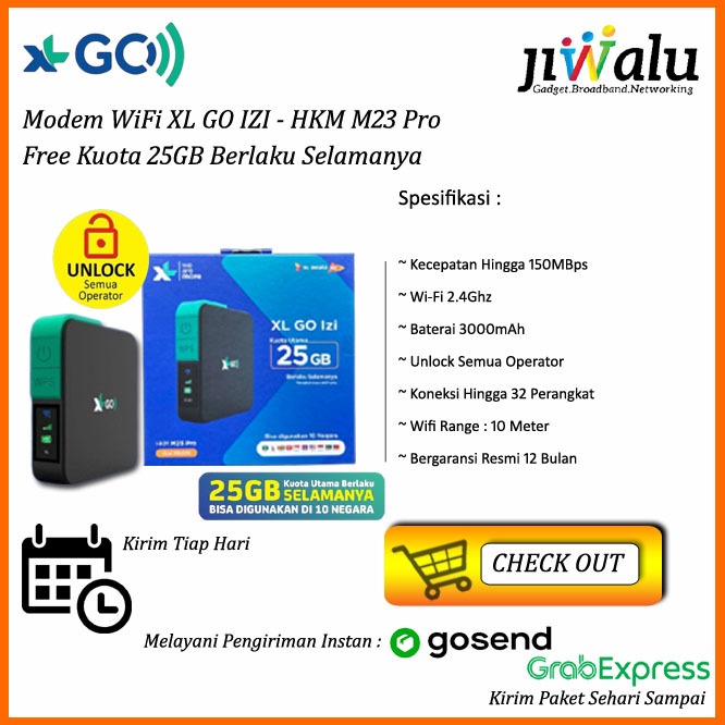 Jual XL GO MiFi N3 HKM M23 Pro XL Modem WiFi Router 4G Garansi Resmi 1 ...