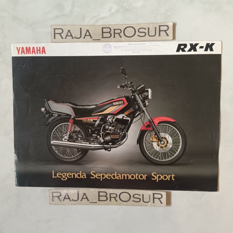 Jual Poster brosur katalog flyer jadul lawas Yamaha RX King Cobra Bibir Merah 3KA 1992 | Shopee ...
