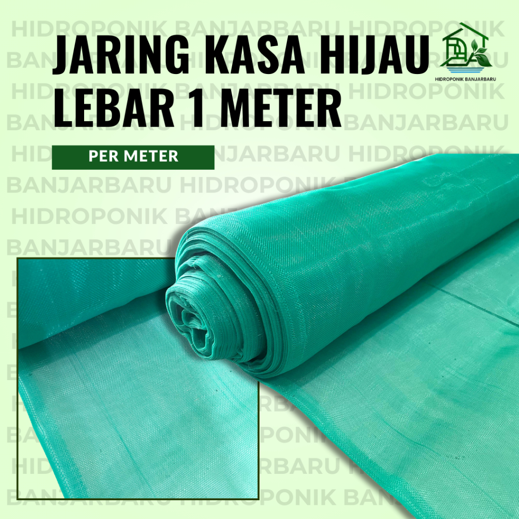 Jual PER METER JARING KASA HIJAU LEBAR 1 METER NYLON MERK JANGKAR INSECTNET HIJAU JARING DINDING ...