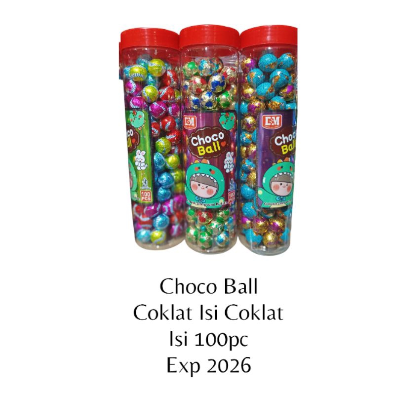 Jual Permen Anak Jadul Choco Ball Permen Coklat Isi Coklat Isi 100pc ...