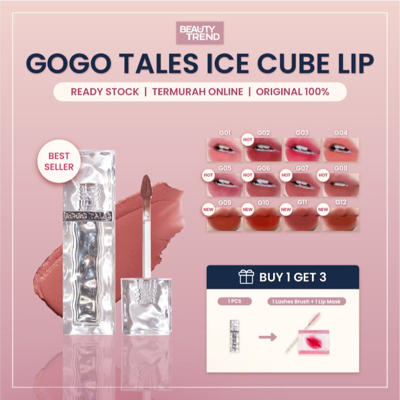Jual [BPOM ORI] Gogo Tales Ice Lipmud Gogo Tales Lip Mud Gogo Tales Lip Matte Velvet Cream GT620 ...