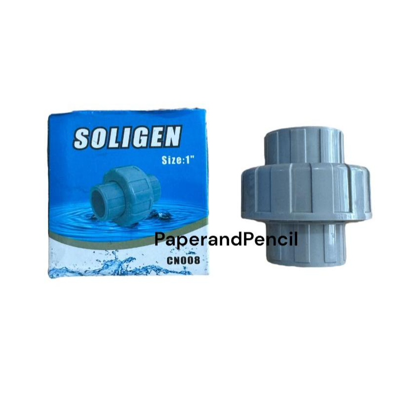 Jual Watermur PVC Soligen 1" / Water Mur Pompa Plastik Polos Union ...