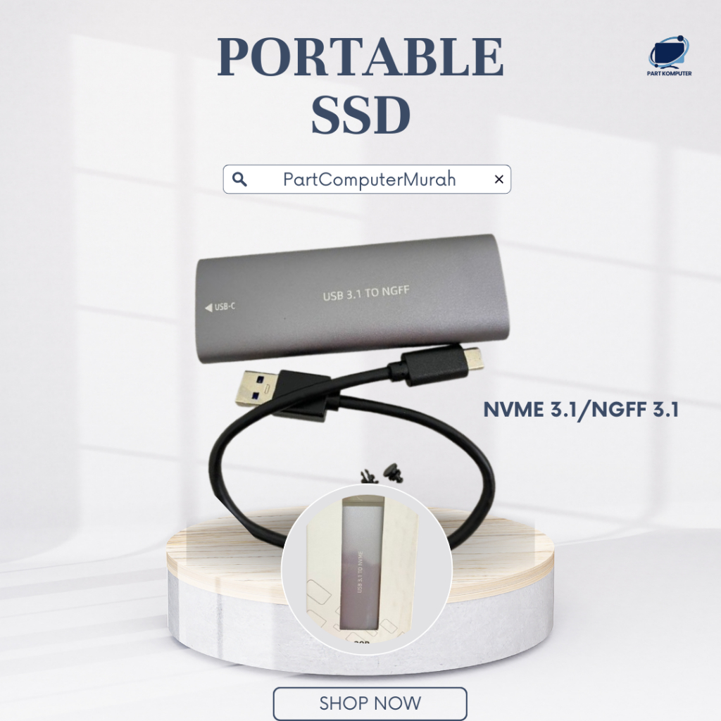 Jual Casing SSD Eksternal Portable USB 3.1 – NVMe & NGFF | Casing SSD ...