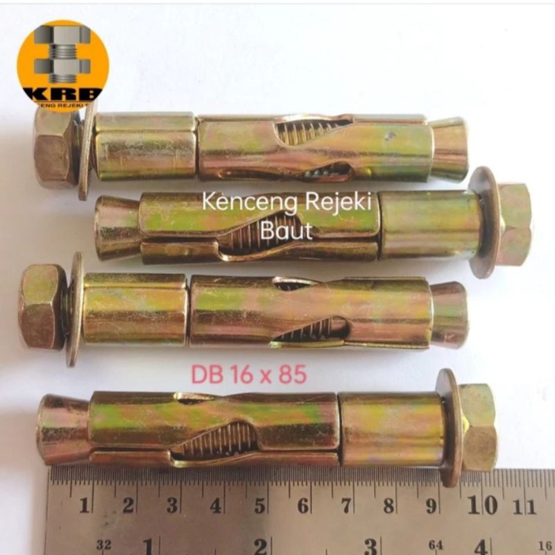 Jual Dynabolt 16x85 Wowo / Dinabolt / Baut beton / Anchor Bolt Kunci 19 ...