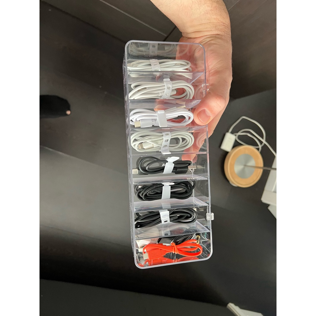 Jual Rak Acrylic Serbaguna Tempat Penyimpanan Kabel USB | Shopee Indonesia