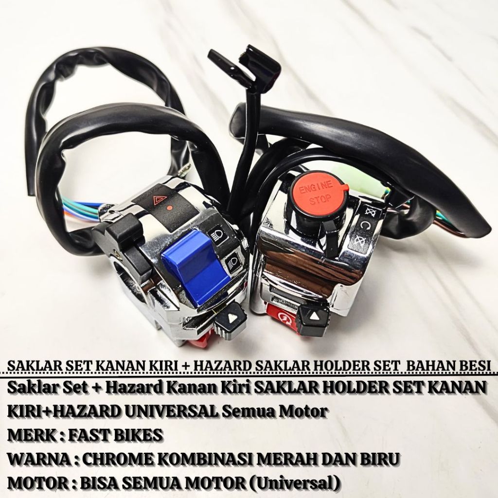 Jual Saklar Set + Hazard Kanan Kiri Bahan Chrome SAKLAR HOLDER SET ...