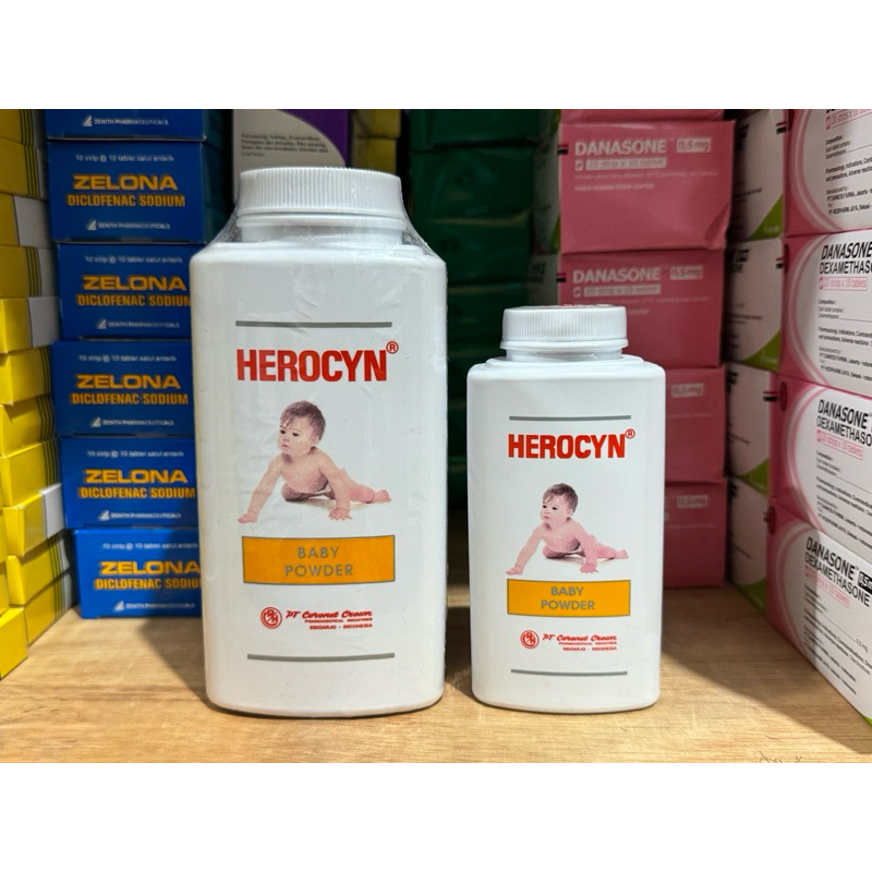 Jual Herocyn Baby Powder 100 gr & Herocyn Baby Powder 200 gr | Shopee ...