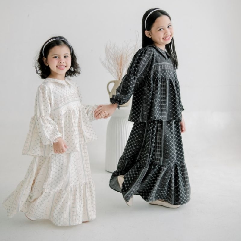 Jual Fitri Gamis Set By Subu / Baju Gamis Anak Perempuan / Setelan ...