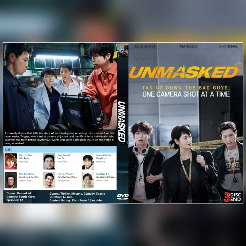 Jual Kaset Serial Drakor UNMASKED - 2025 - 3disk-end | Shopee Indonesia