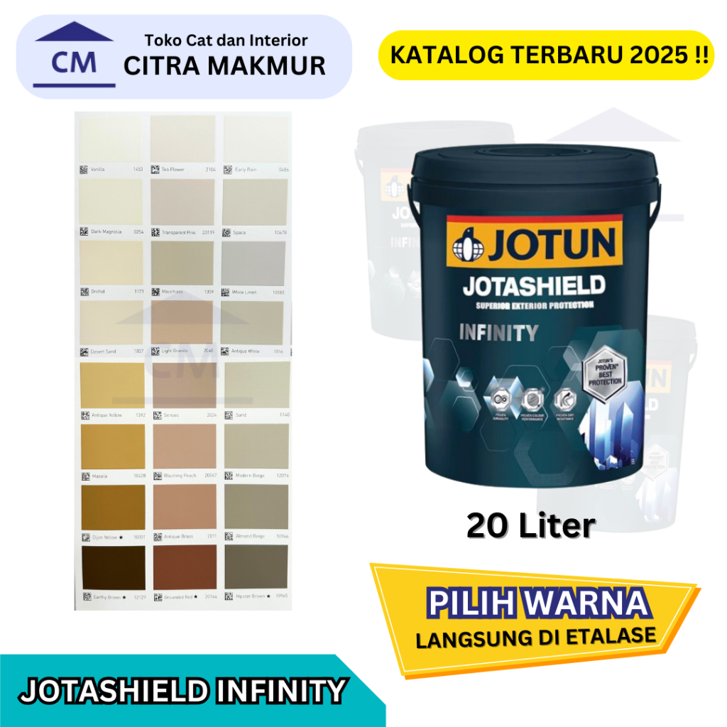 Jual Jotun Jotashield INFINITY (Katalog Warna COKLAT SUSU, COKLAT AKSEN ...