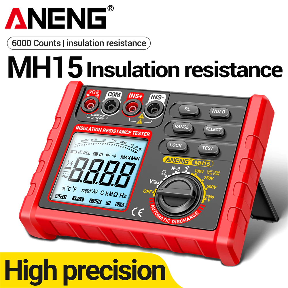 Jual ANENG MH15 Alat Ukur Resistansi Isolasi Digital Multifungsi ...