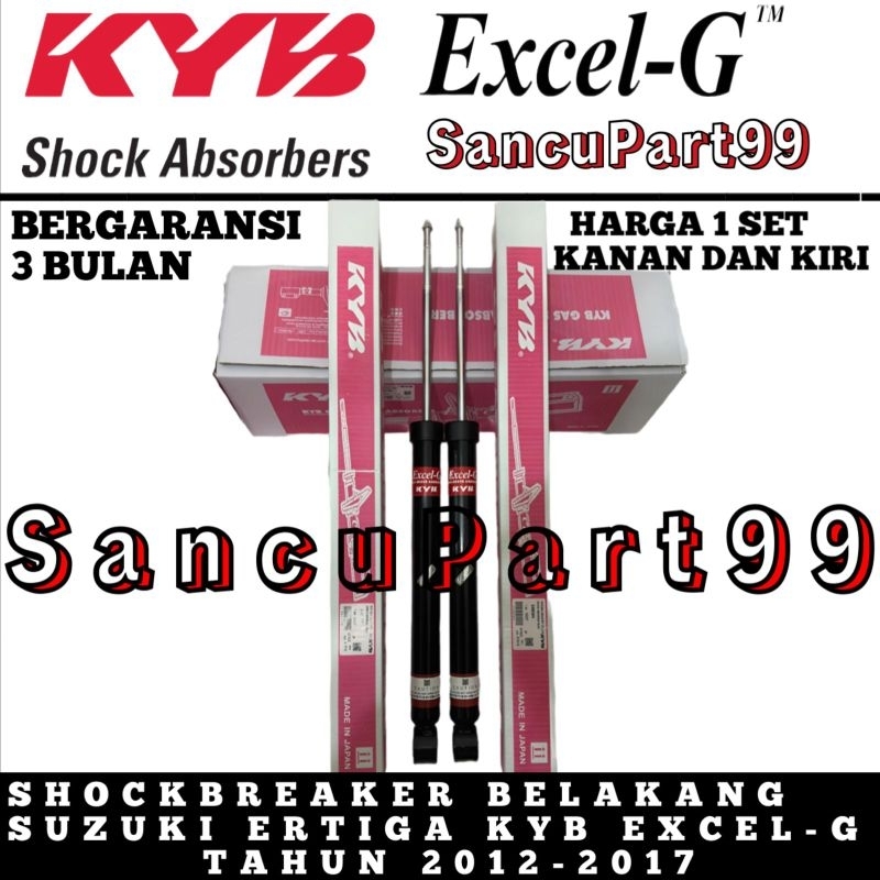 Jual SHOCKBREAKER BELAKANG SUZUKI ERTIGA KYB EXCEL-G TAHUN 2012-2017 ...