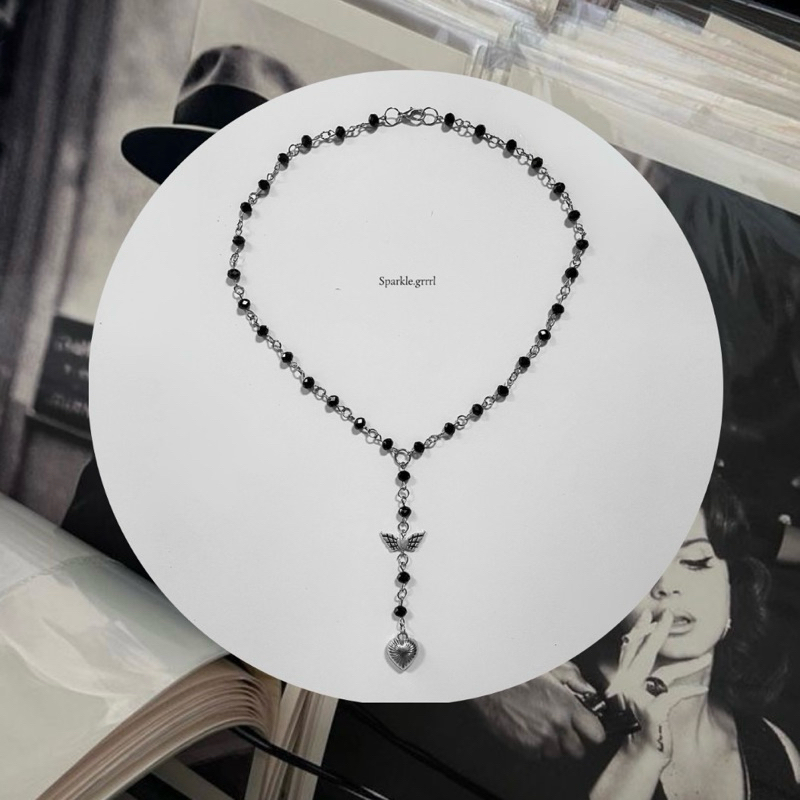 Jual etheral grace necklace | long necklace | kalung manik panjang ...