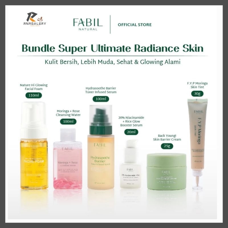Jual [6] Fabil Skincare Super Skin Barrier Facial Foam + Micellar Water ...