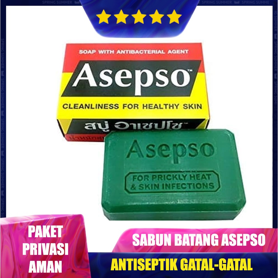 Jual Sabun Asepso Reguler Hijau Antiseptik Membantu Masalah Gatal-Gatal ...