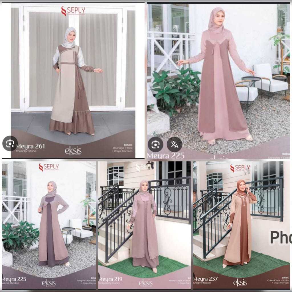 Jual Gamis Meyra Terbaru BY SEPLY/Gamis Seply/Gamis Kagumi/Gamis Dewasa ...