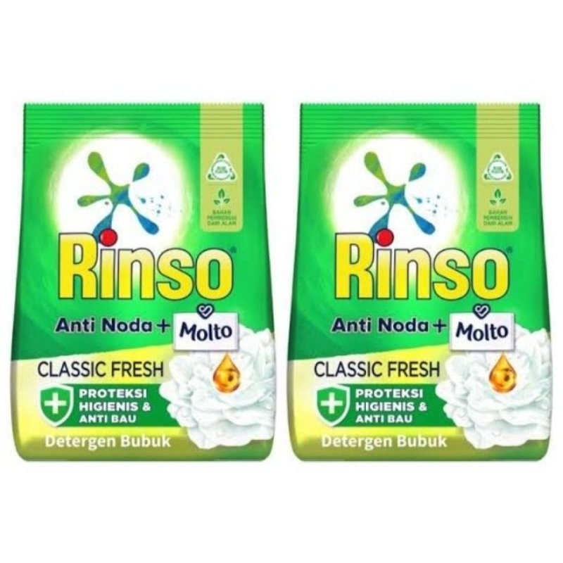 Jual paket bundling rinso detergent powder anti noda clasic (isi 2 ...