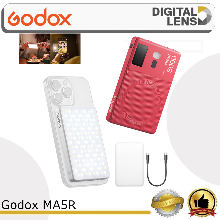 Jual Godox MA5R Magnetic Phone RGB LED Light Godox MA 5R And Power ...