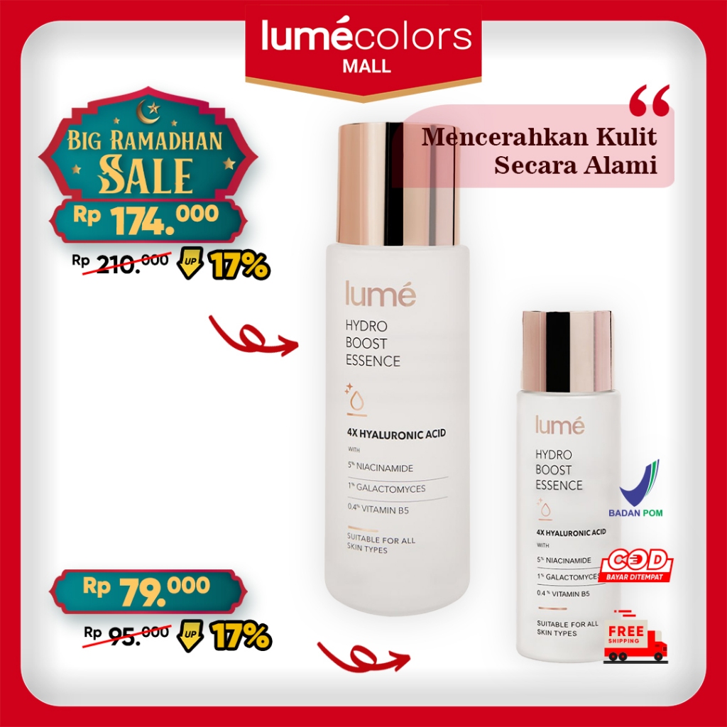 Jual LUME Skincare Hydro Boost Essence Mencerahkan | Shopee Indonesia