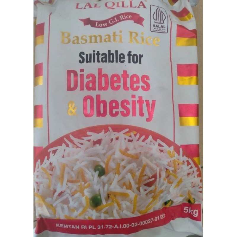 Jual Lal Qilla basmati rice suitable for diabetes and Obesity @5kg ...