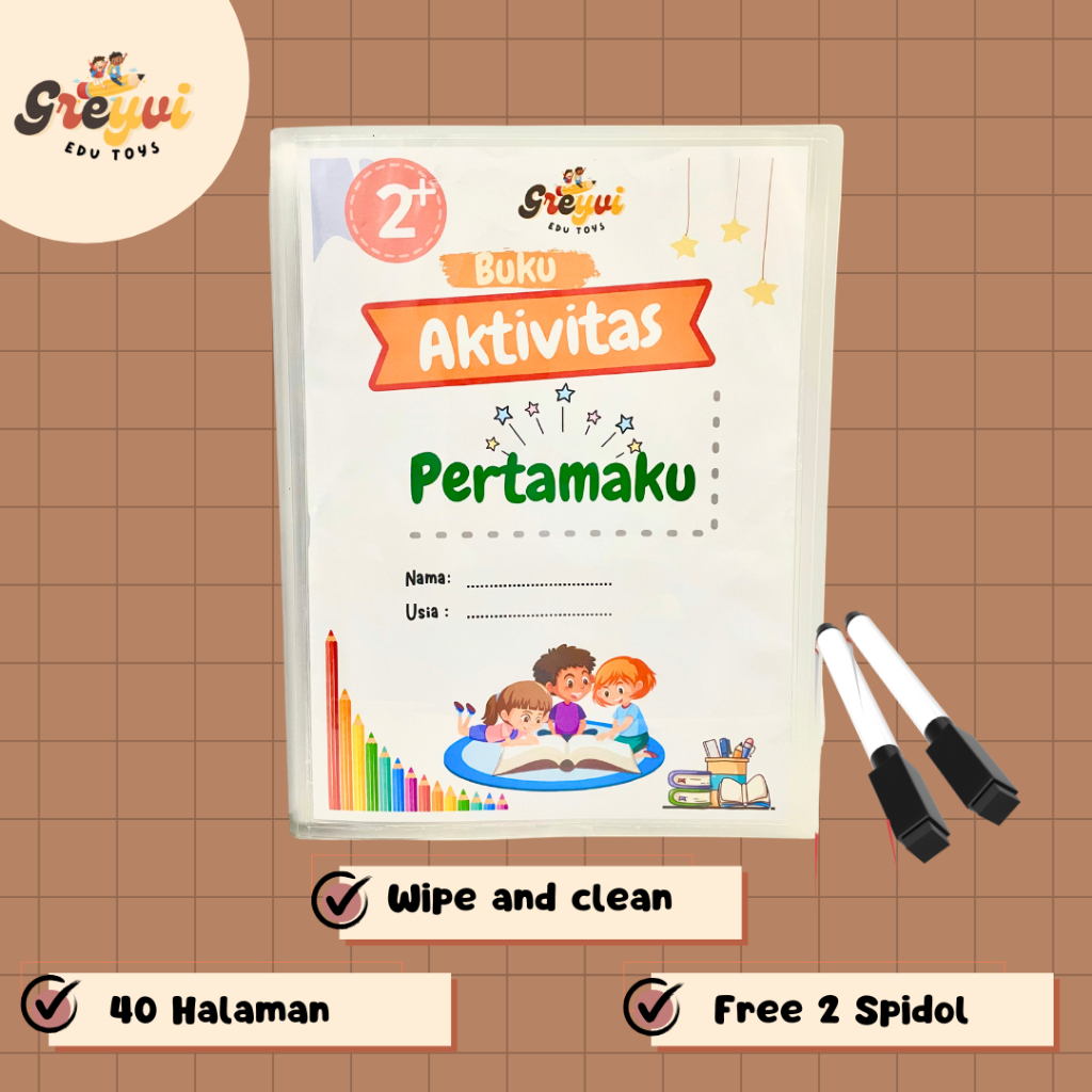 Jual Buku Aktivitas Pertamaku Worksheet Anak Pra TK 2 3 4 Tahun Paud ...