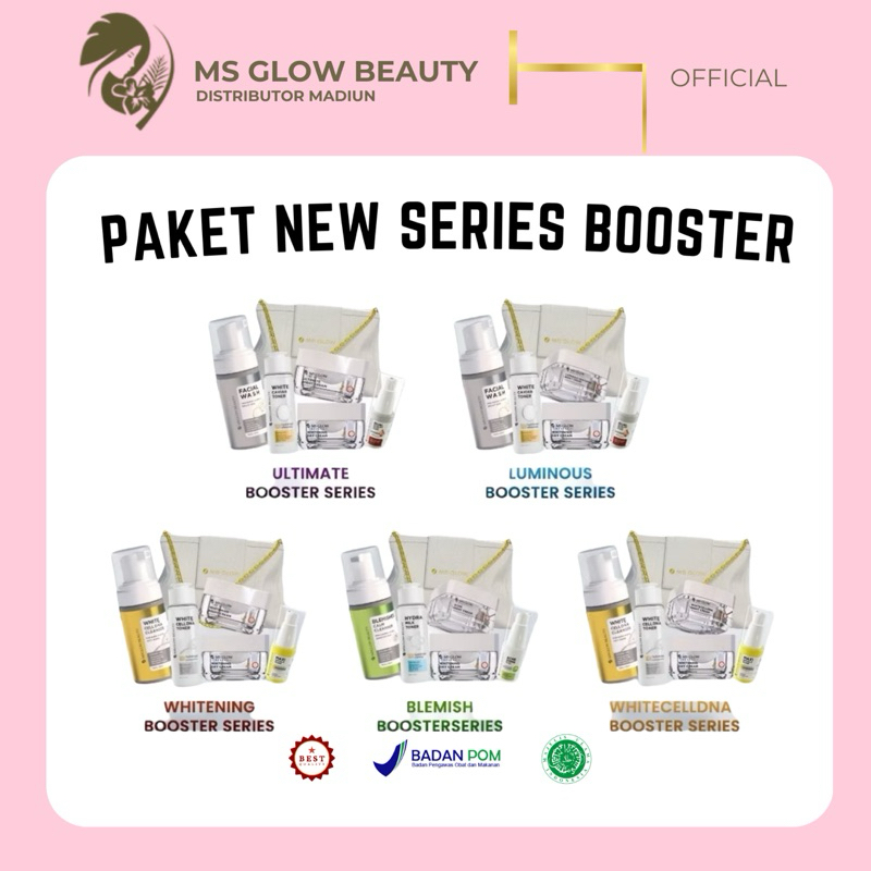 Jual [FREE SERUM ELIXIR] - PAKET WAJAH BOOSTER MS GLOW - ASLI BARCODE AKTIF | Shopee Indonesia