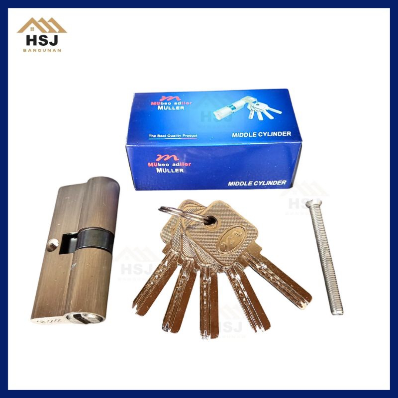 Jual Silinder Cylinder Anak Kunci Pintu Rumah Tanggung Kunci Muller 65060 | Shopee Indonesia
