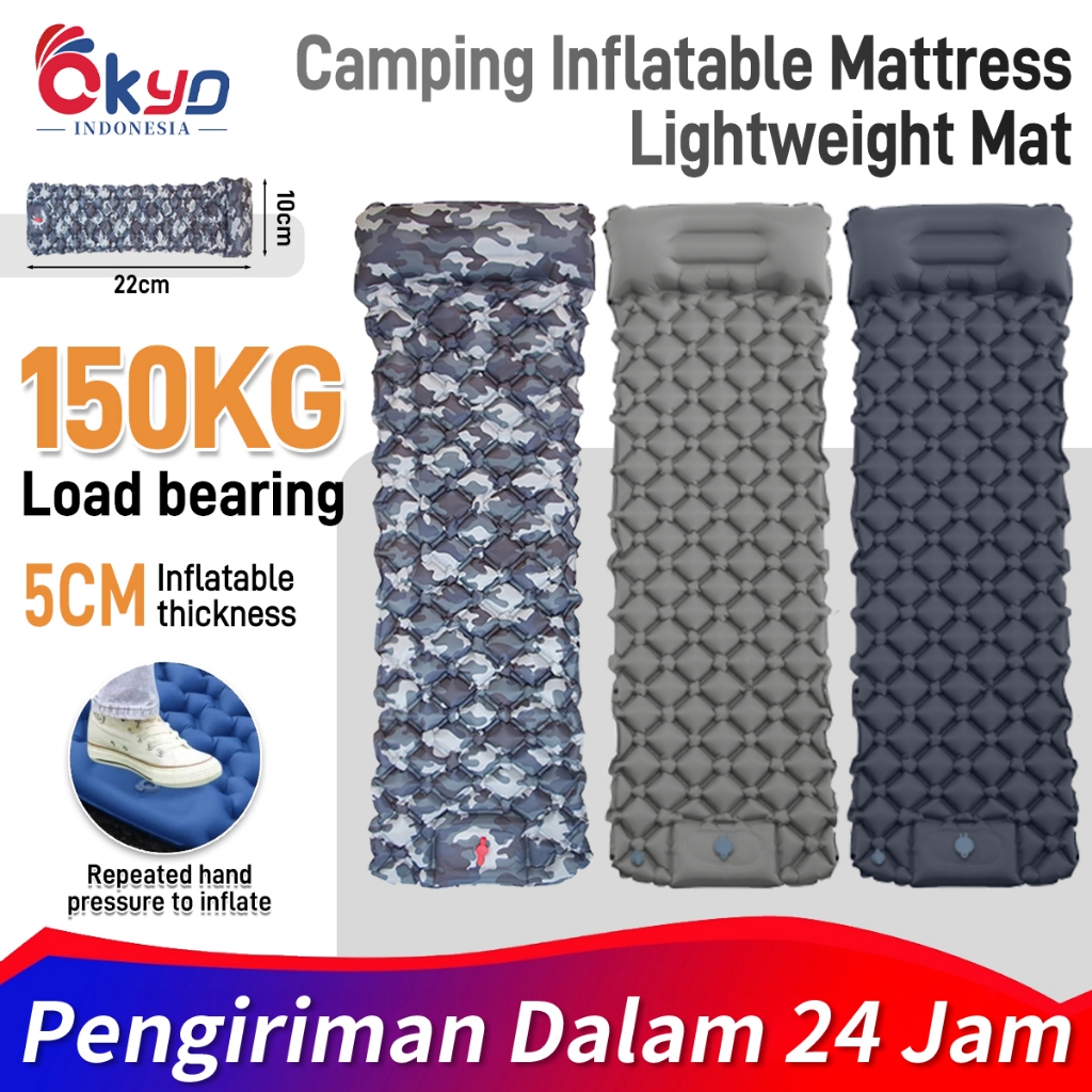 Jual Kasur Angin Kasur Tiup Tebel Inflatable /Sleeping Pad Matras Angin ...