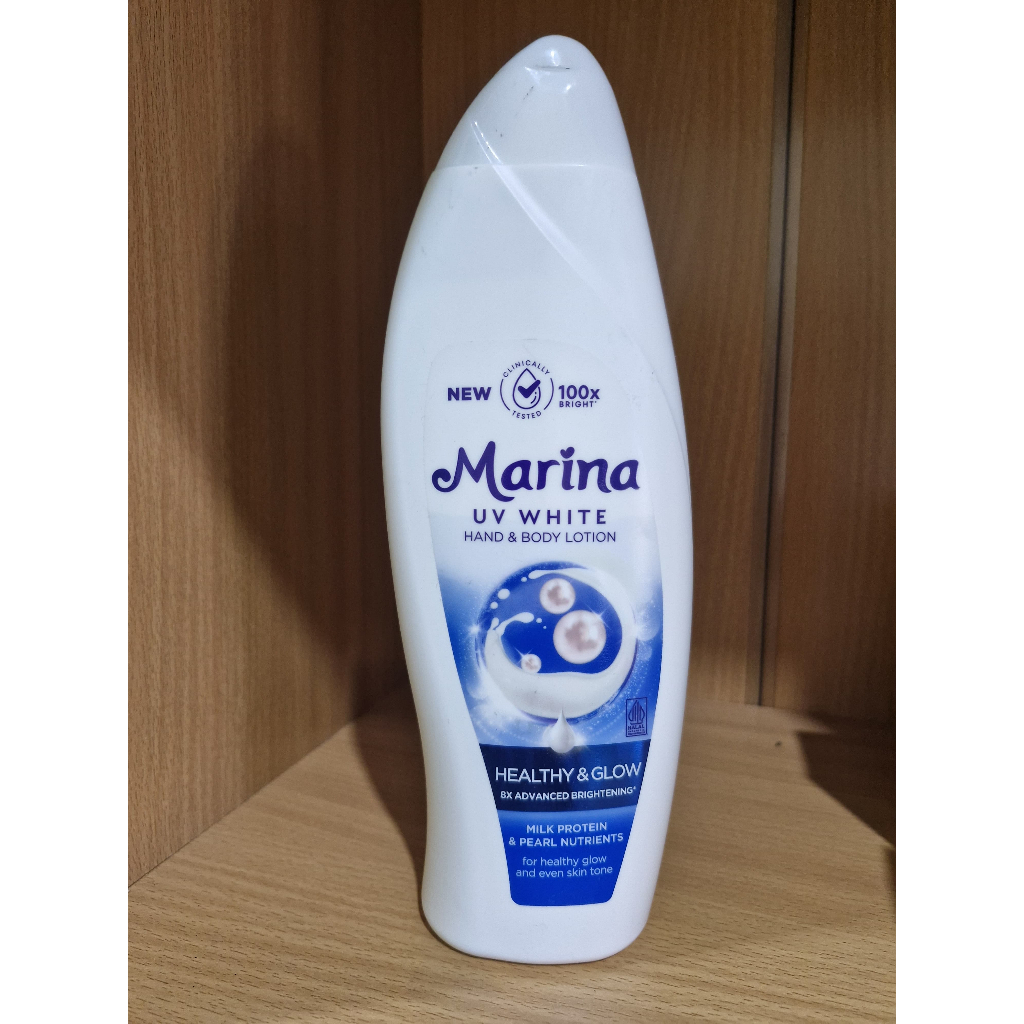 Jual Marina Hand Body Lotion UV White Healthy Glow 460mL Ukuran Jumbo ...