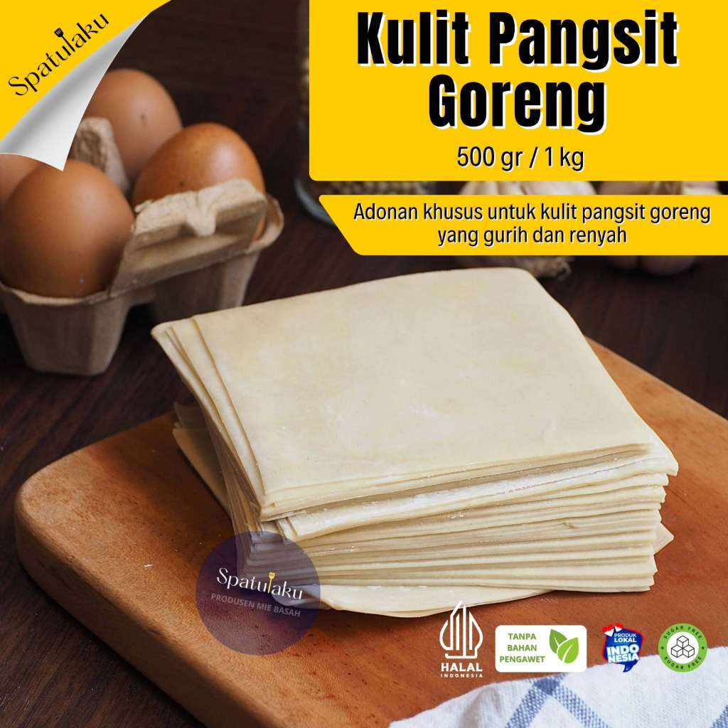 Jual Kulit Pangsit Goreng 500 gram/ Kulit pangisit untuk Batagor ...