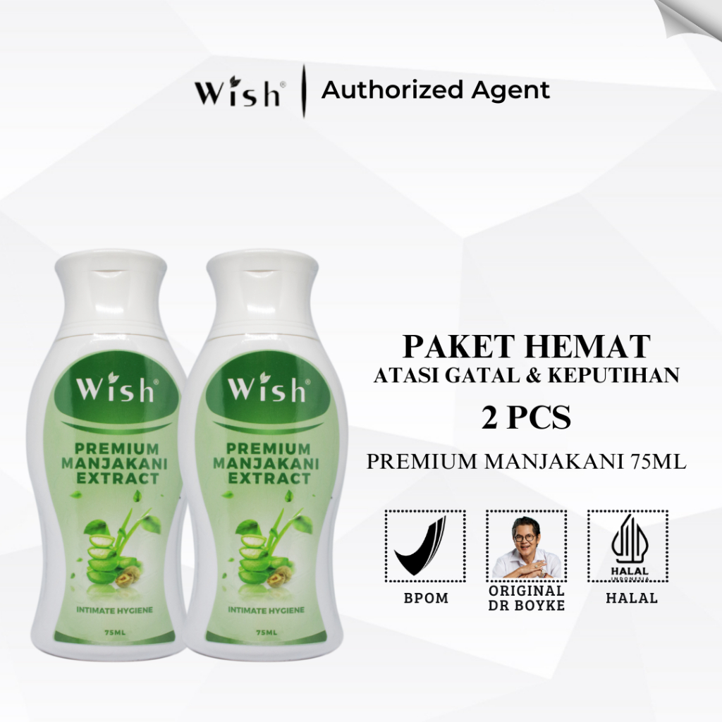 Jual Wish Paket Hemat 2 Pcs Premium Manjakani Extract Kemasan 75ml by dr Boyke Sabun Kewanitaan ...