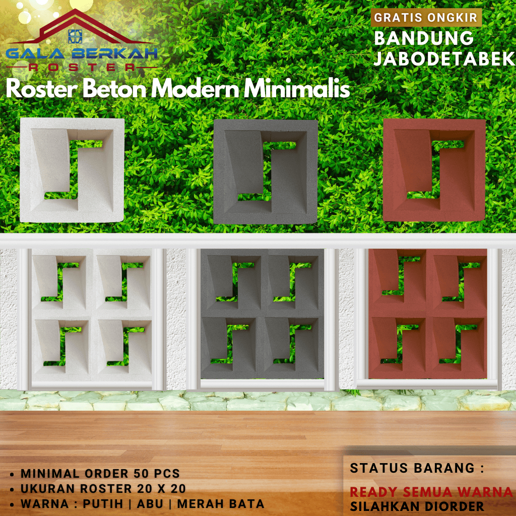 Jual ROSTER BETON MINIMALIS, Loster Beton Minimalis, Lubang Angin ...