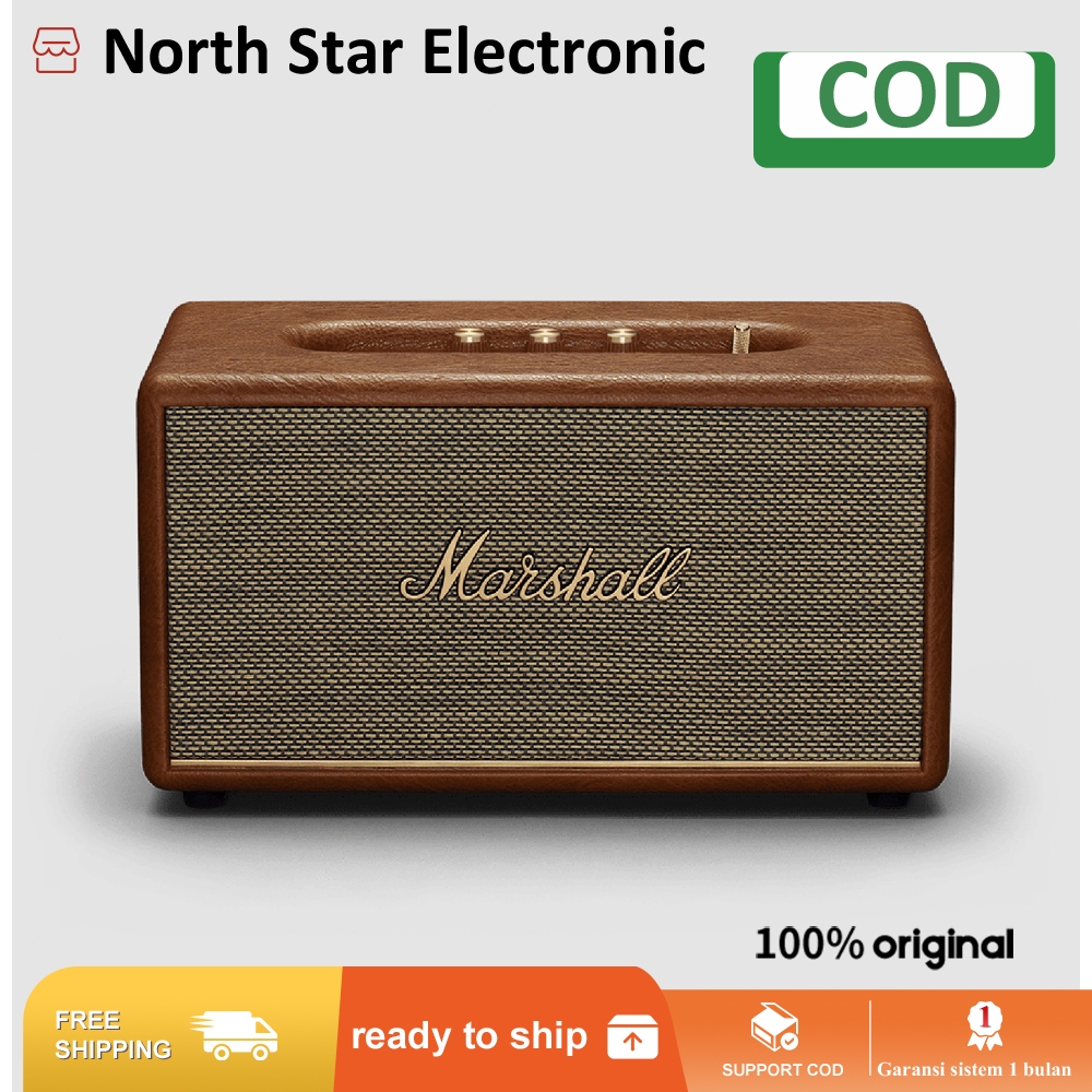 Jual Marshall STANMORE III BLUETOOTH Black & White & Brown High Quality ...