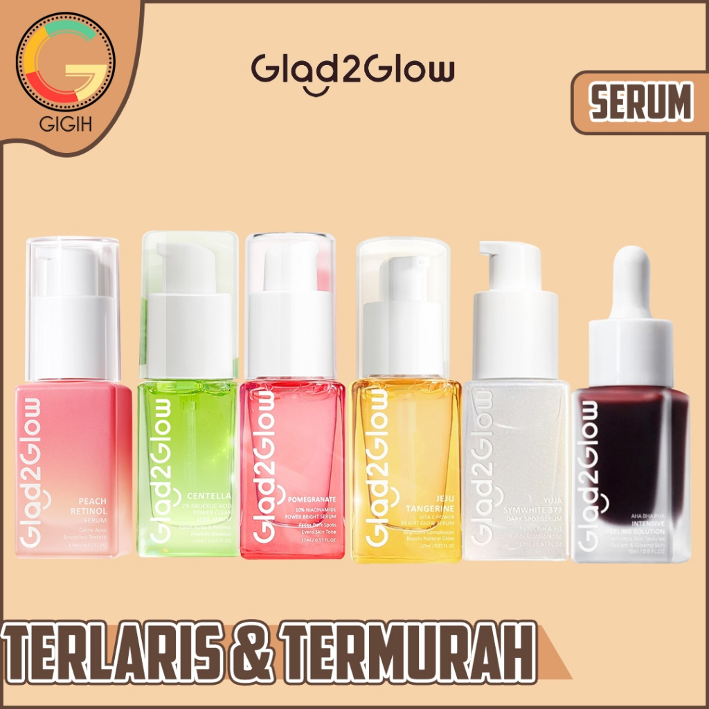 Jual G2G GLAD2GLOW FACE SERUM 17ML SERIES ( READY ALL VARIAN ) | Shopee ...