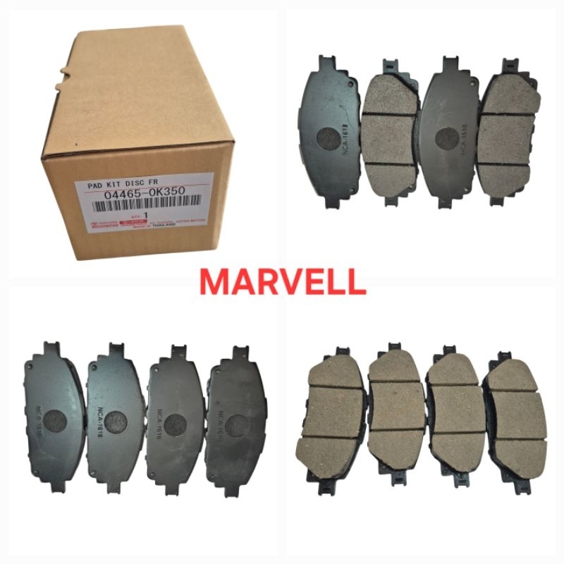 Jual BRAKE PAD FR TOYOTA HILUX S.C REVO 2016 UP BENSIN (044565-0K350 ...