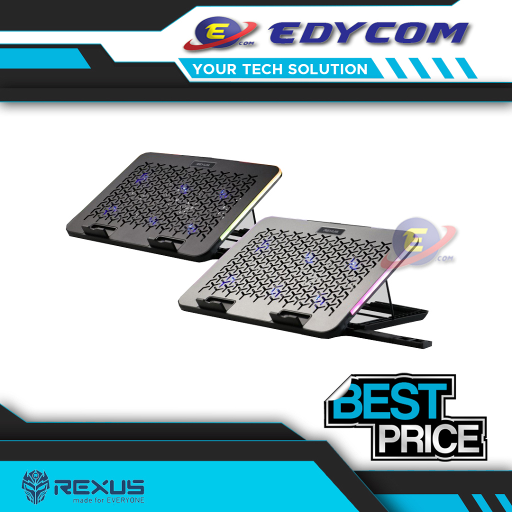 Jual Cooling Pad Rexus Breeze Running RGB B145 For Gaming Laptop ...