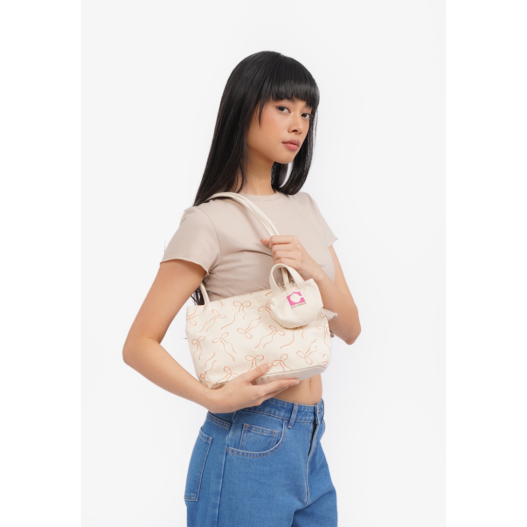 Jual COLORBOX Ecru Shoulder Bag | Shopee Indonesia
